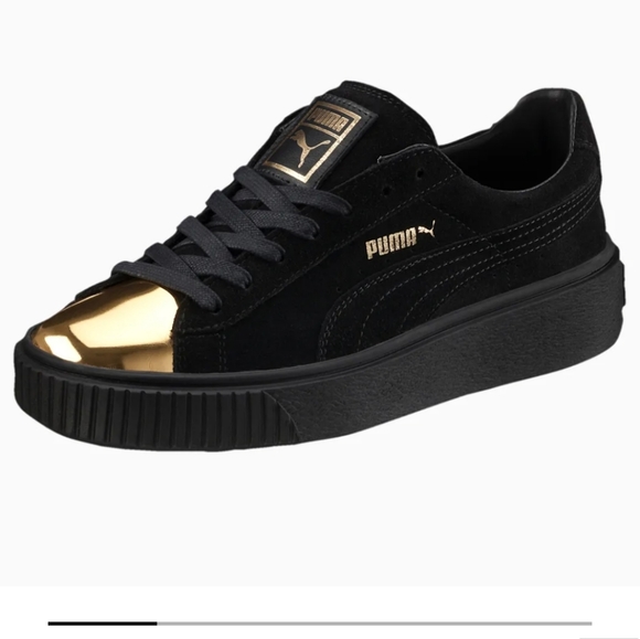 Puma | Shoes | Puma Suede Platform Gold Womens Sneakers | Poshmark